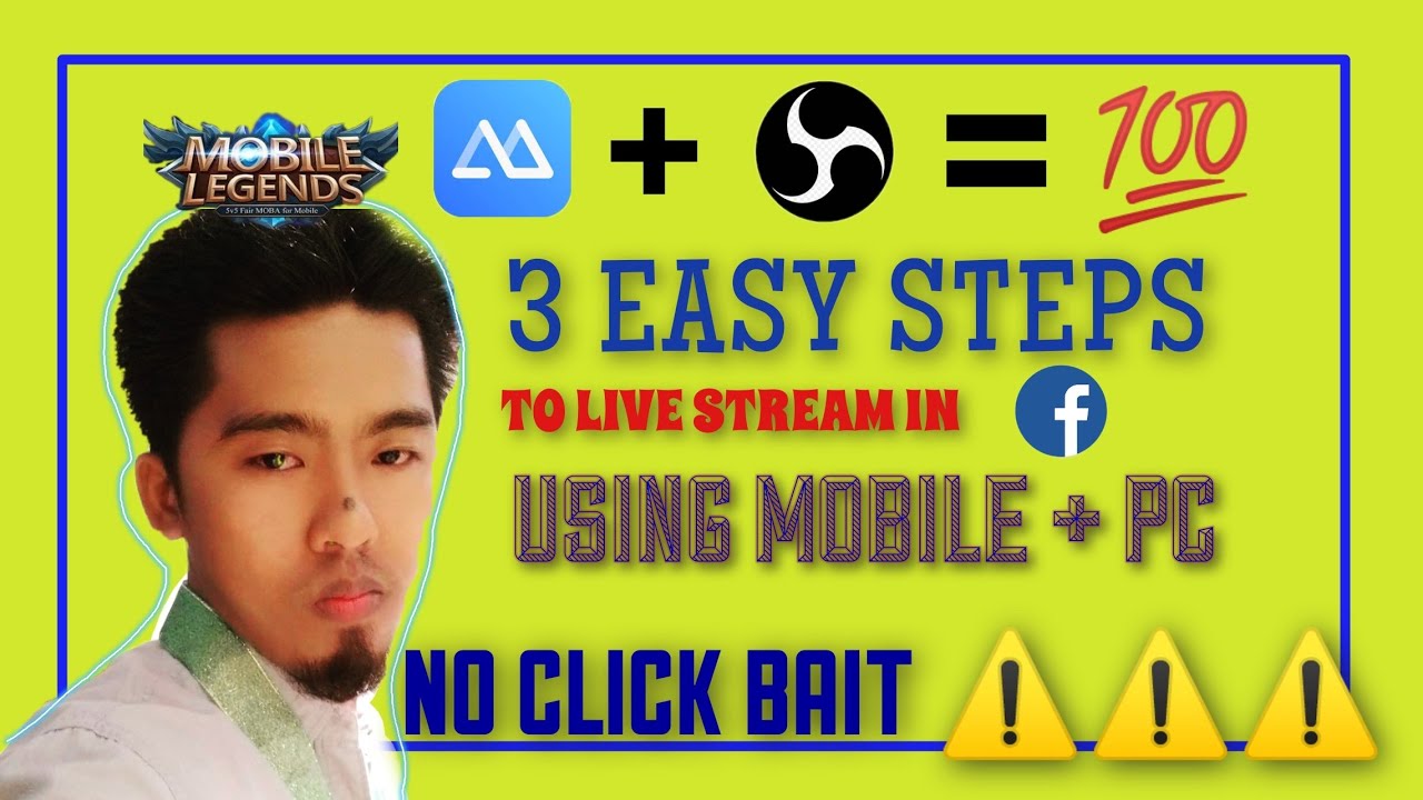 3 EASY STEPS TO LIVE STREAM ML IN FACEBOOK USING PHONE | ApowerMirror ...