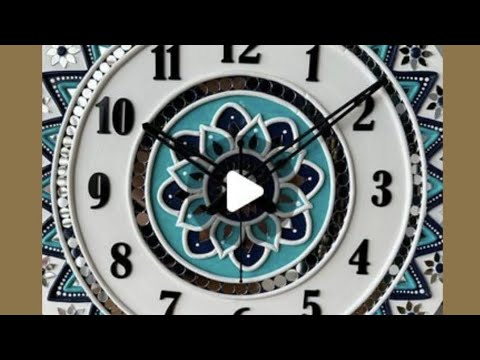 How to make a lippan wall clock.#wallclock #lippanartwork #order #noida ...