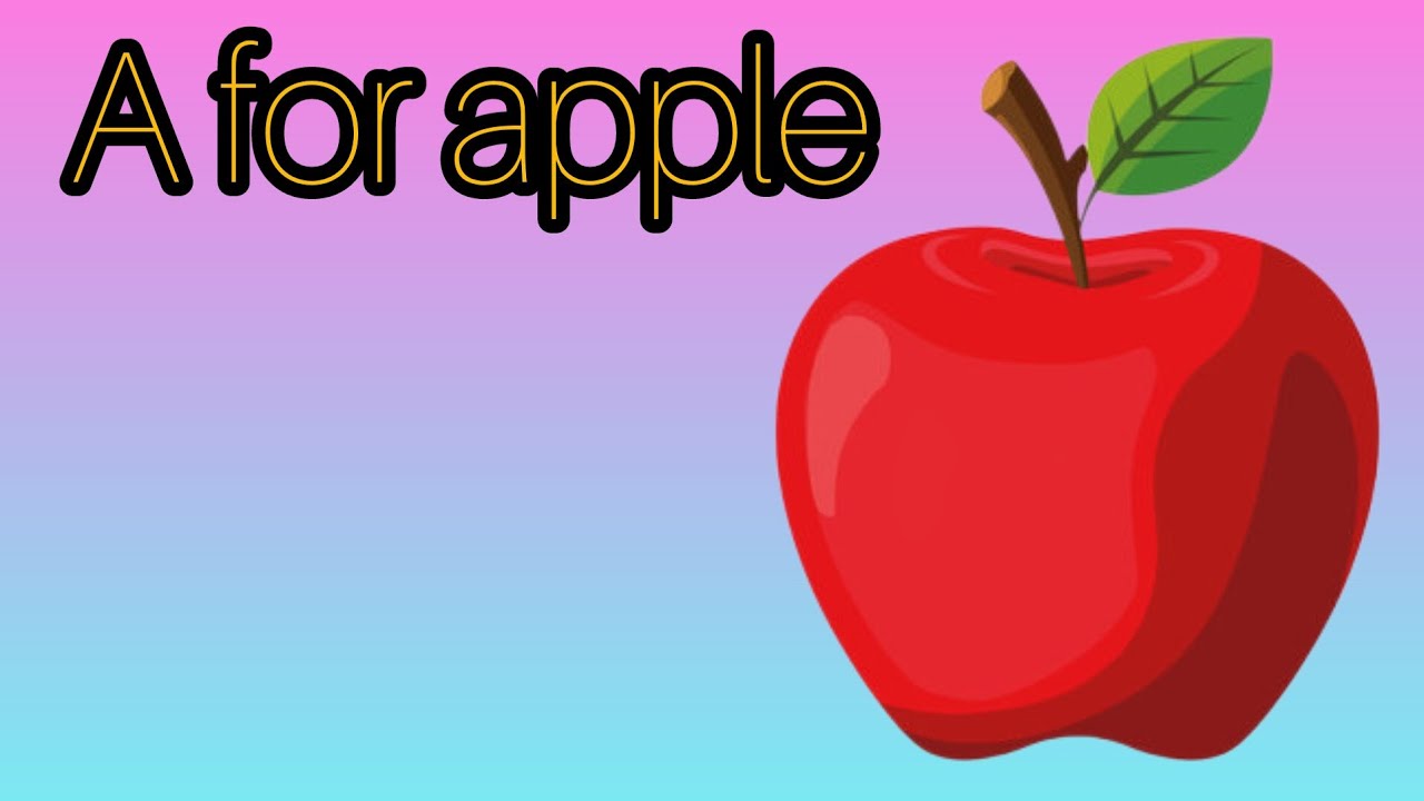 A for Apple/ABCD with example/ABCD/English - YouTube