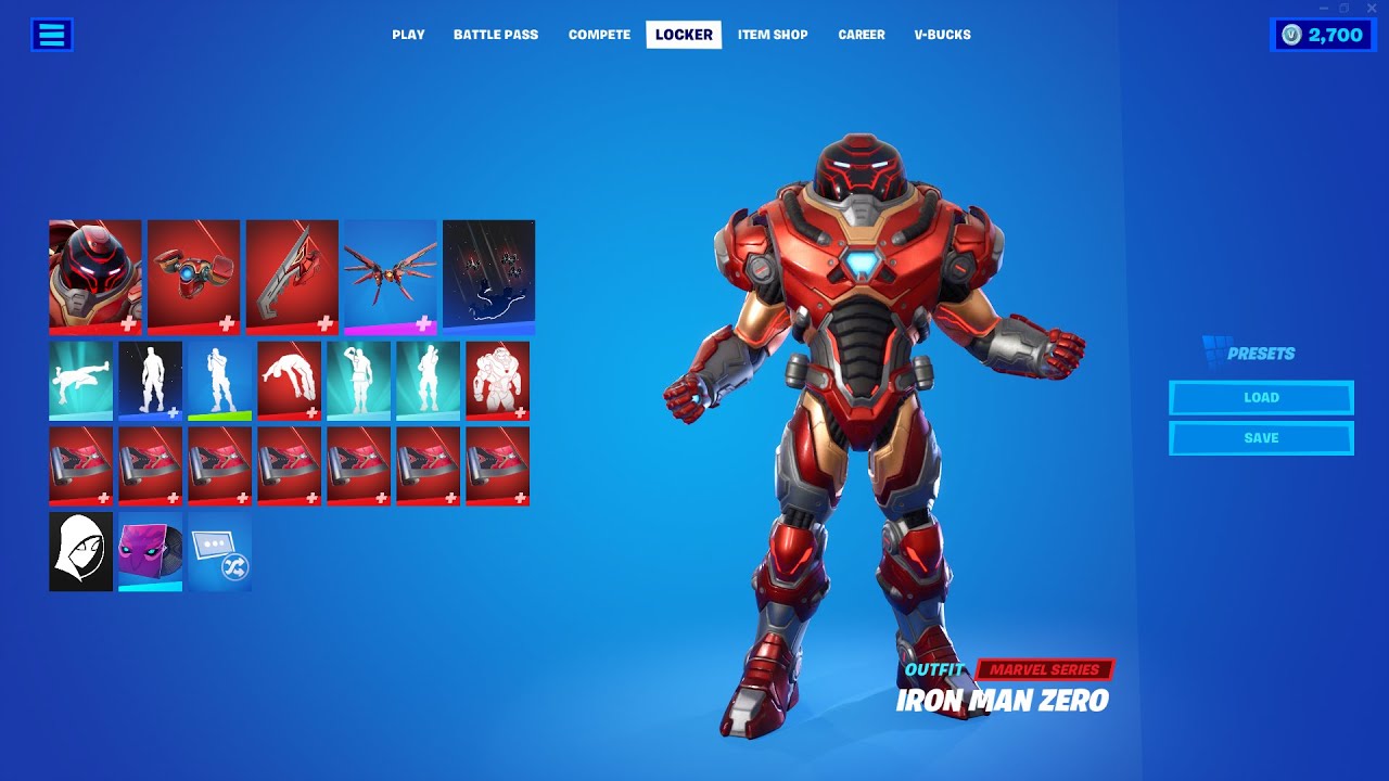 FORTNITE - IRON MAN ZERO SKIN - YouTube