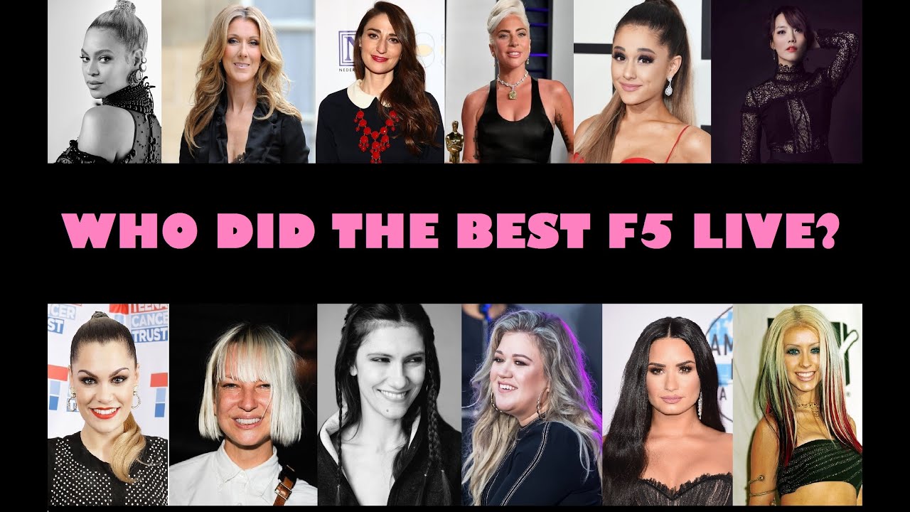 Who Did The Best F5 Live? - 12 Singers - YouTube