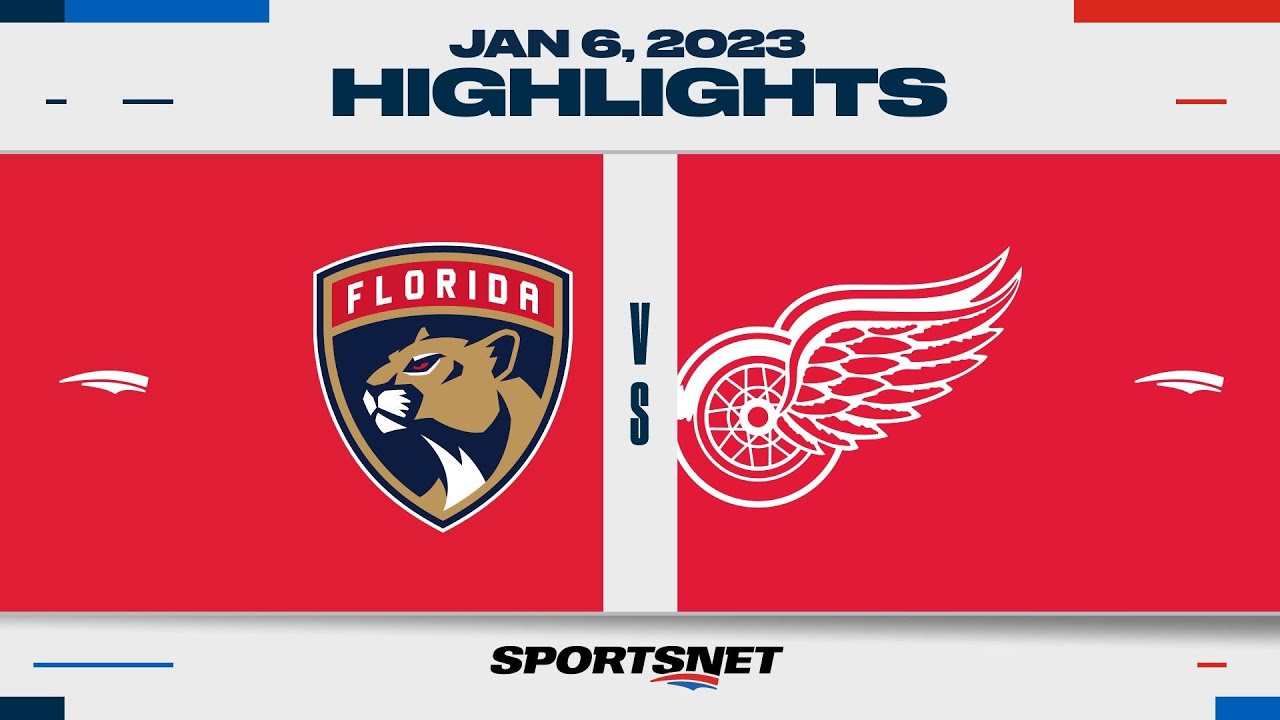 NHL Highlights | Panthers vs. Red Wings - January 6, 2023 - YouTube