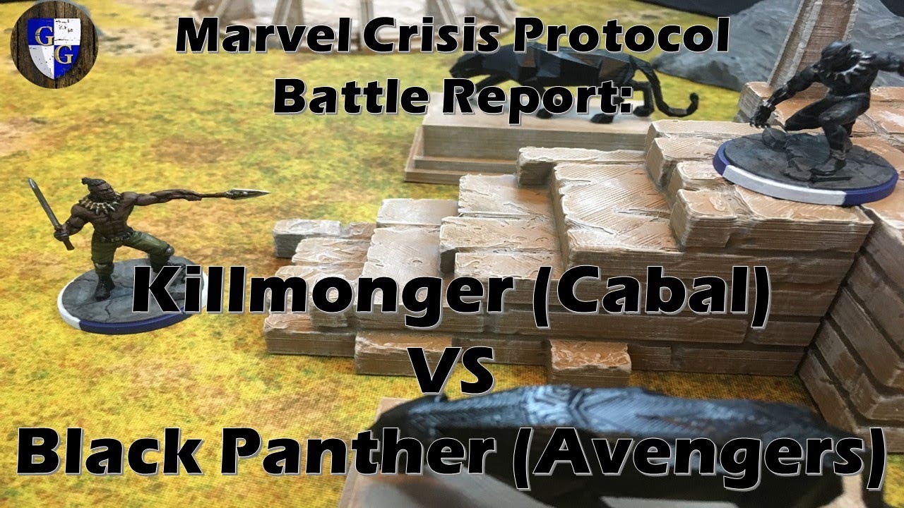 Marvel Crisis Protocol Battle Report: Black Panther vs Killmonger - YouTube