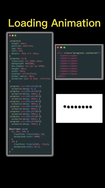 Loading Animation Css Coding Programming Html Codinglife Developer Animation Shorts