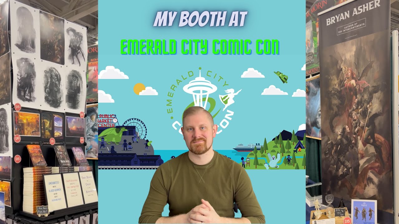 ECCC '23 - My Author Booth at Emerald City Comic Con - YouTube