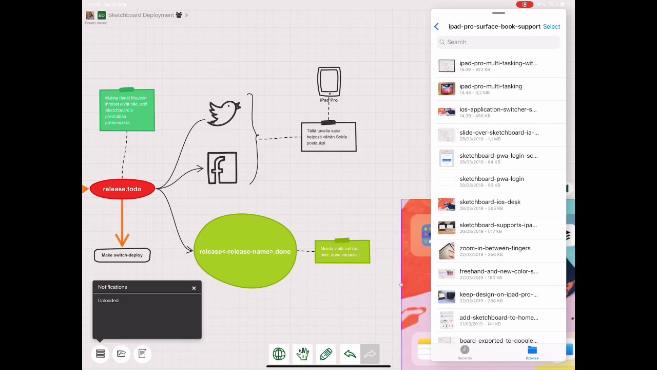 How To Upload Photo To Sketchboard Using Files App on iPad Pro - YouTube