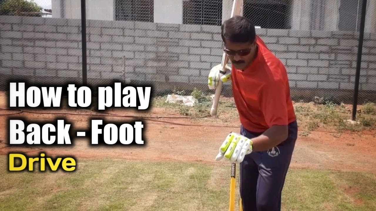 How to play a Back Foot Drive in Tamil | Level "A" Certified Coach ...