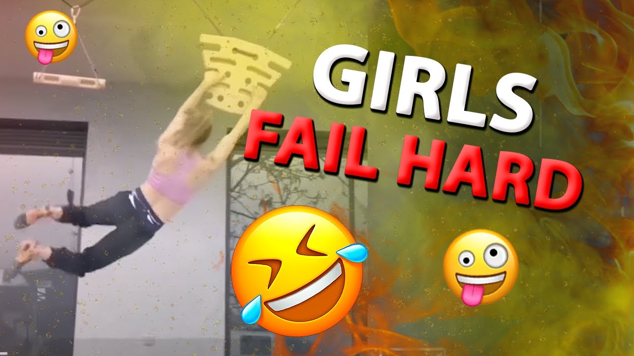Girls Fail Hard 😂 Challenge t ry not to laugh 😆 - YouTube