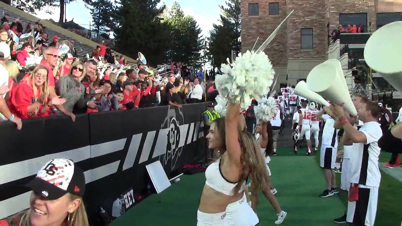 Oregon State fans, band and cheerleaders celebrating postgame - YouTube