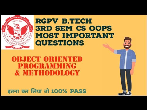 rgpv b.tech cs 3rd sem oops most imp questions । object oriented programming & methodology - YouTube