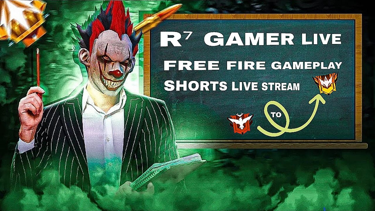 R⁷ GAMER LIVE LIVE STREM IN FREE FIRE BR RANK PUSH TOP-1 @chillgamer ...