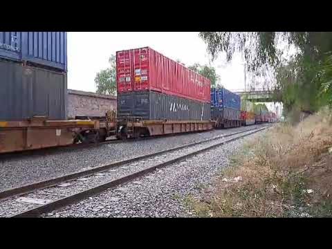 IMXMI 🚂 FXE 4644 FXE 4008 GECX 4523 remota FXE 4011 con saludo de la tripulación - YouTube