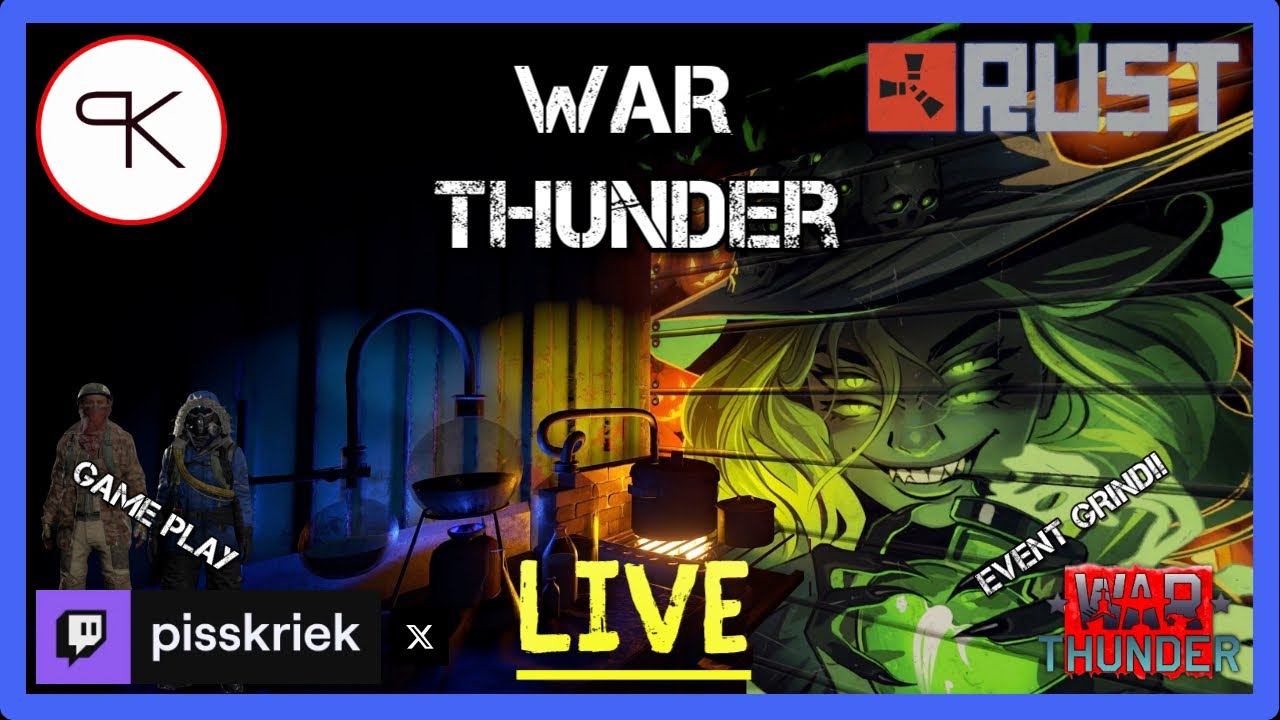 ☢️RUST & WAR THUNDER☢️ #pisskriekgaming #rust #streamer #gamer #twitch ...