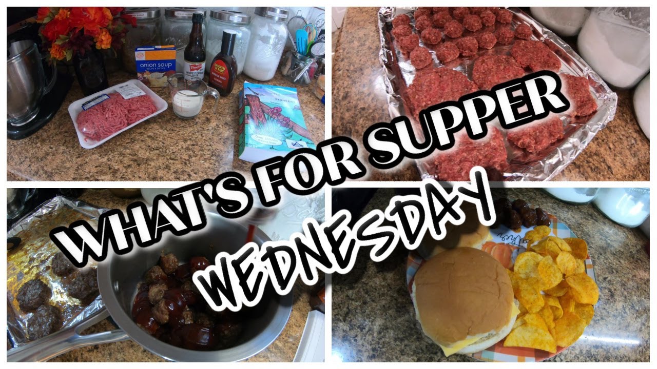 WHAT'S FOR SUPPER WEDNESDAY | BBQ MEATBALLS - YouTube