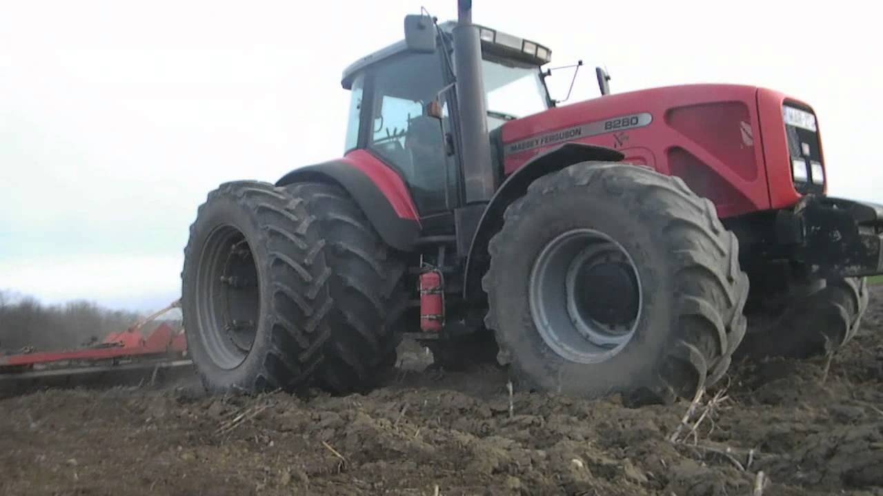 2014 Massey Ferguson 8280 & John Deere 8530 Tavaszi talajelőkészités ...