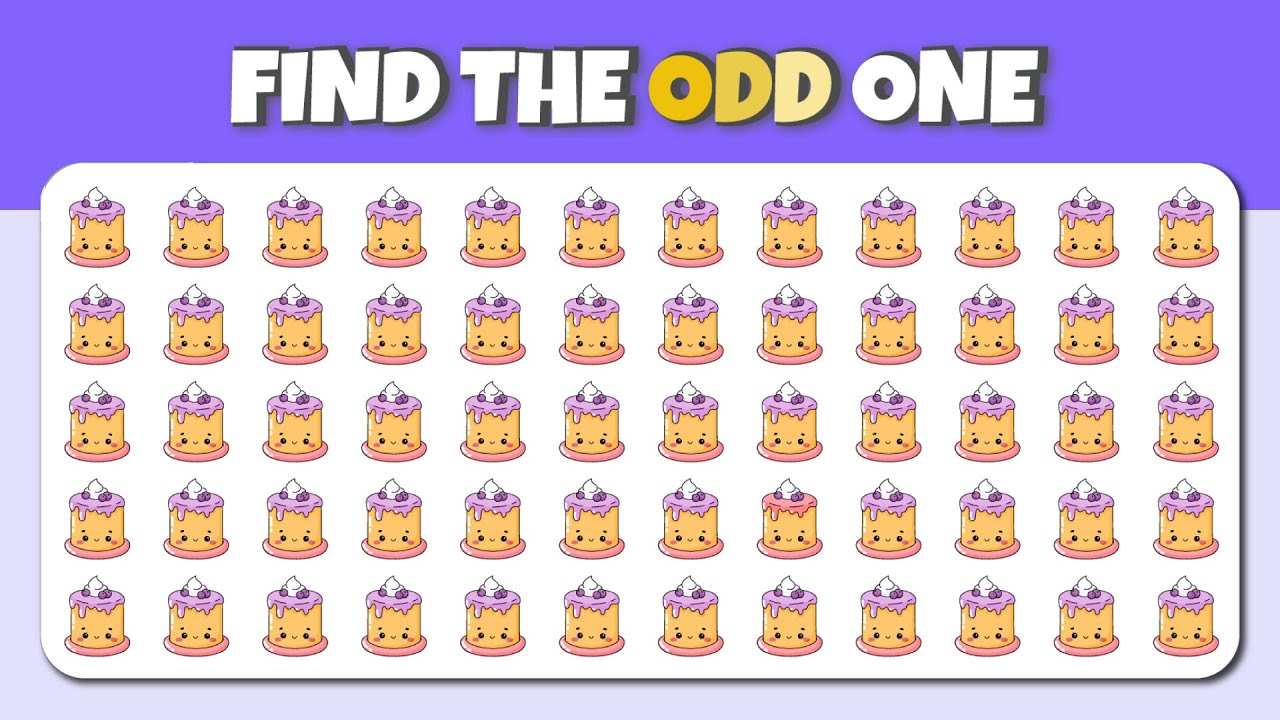 Find the ODD One Out - Sweets Edition 🍰🍨🍭 | Easy, Medium, Hard Levels ...