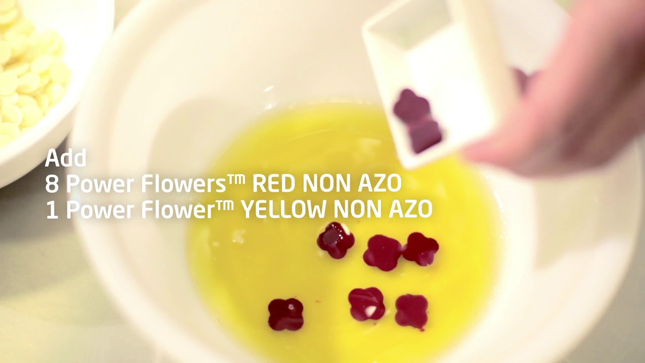 Power Flowers - Color cocoa butter spray - YouTube