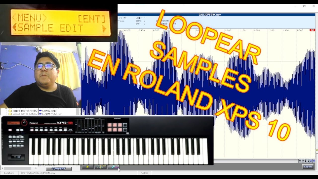 TUTORIAL DE LOOP PARA SAMPLES EN ROLAND XPS 10 - YouTube