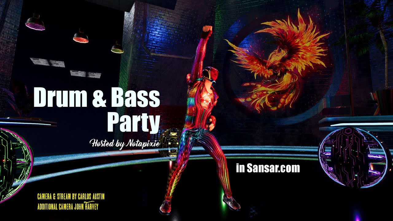 Drum and Bass Party in Sansar.com - YouTube