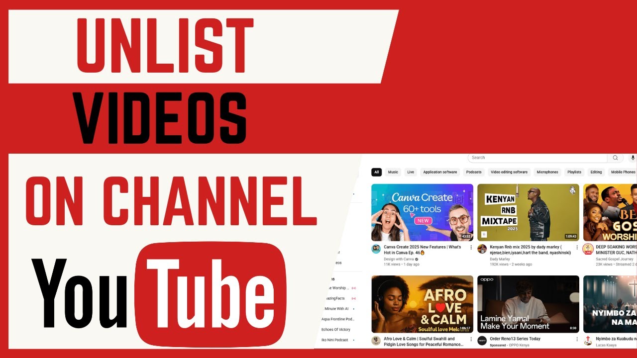 How To Unlist Videos On YouTube Channel - YouTube