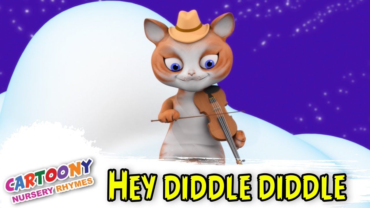 Hey Diddle Diddle | New Cartoony Rhymes In English | Learning Rhymes ...