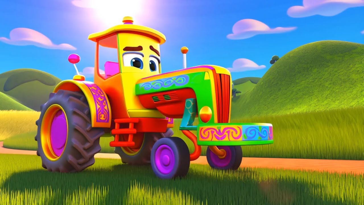 The Merry Tractor sings and dances - Musical Fiesta on the Farm - YouTube