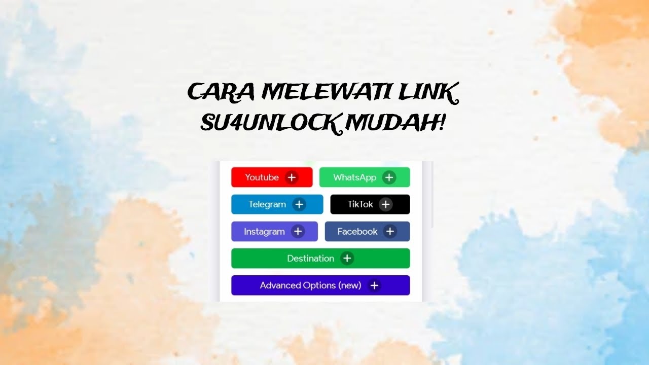 CARA MELEWATI LINK SUB4UNLOCK MUDAH! - YouTube