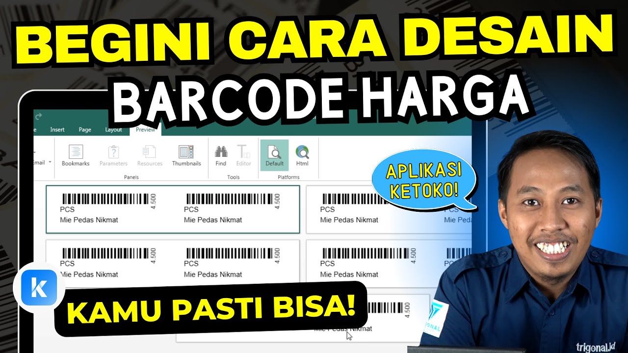 Begini Cara Desain Barcode di Aplikasi KETOKO! GAMPANG BANGET! #kasir # ...