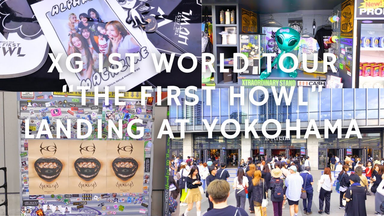 【4K HDR🇯🇵】XG 1st WORLD TOUR “The first HOWL” Landing at Yokohama - YouTube
