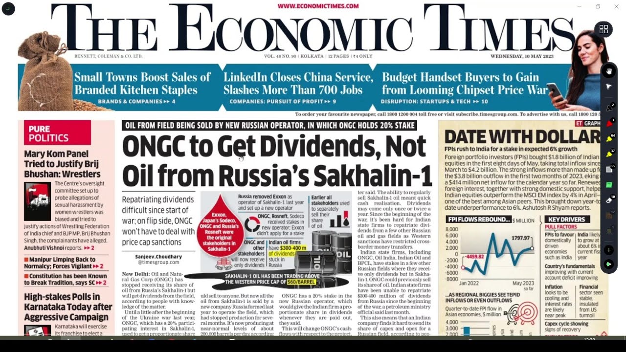 10 May 2023 - Economic Times + Business Standard Newspaper- Daily ...