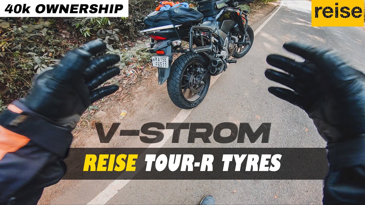 New Reise Tour-R Tyres🔥| 40,000 Kilometres ನಮ್ಮ ರಥ ದ ಜೊತೆ 🥺 ️ | V-Strom ...