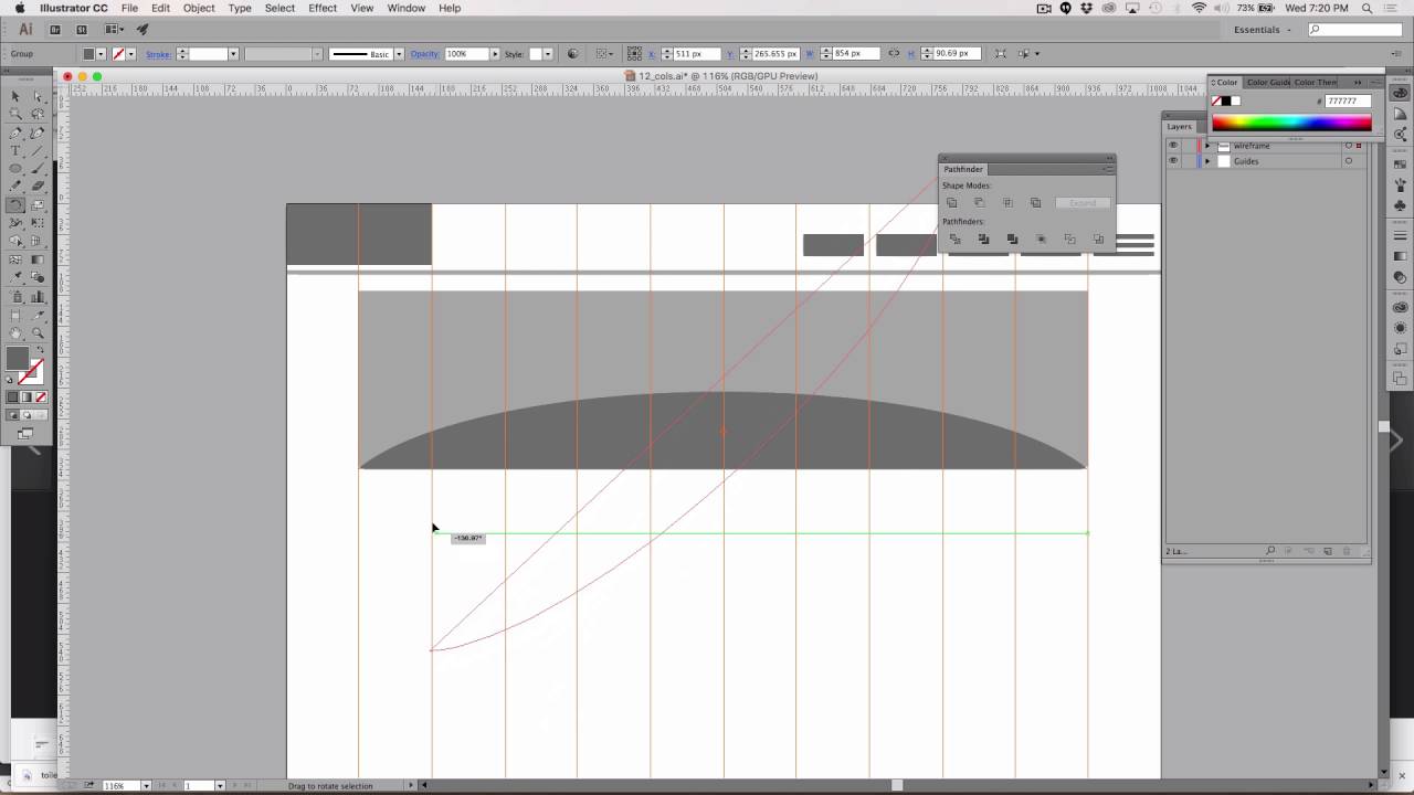 Create wireframes in Adobe Illustrator Part 1 - YouTube