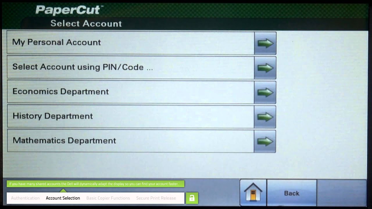 PaperCut MF for Dell Desktop MFP Application Tour - YouTube