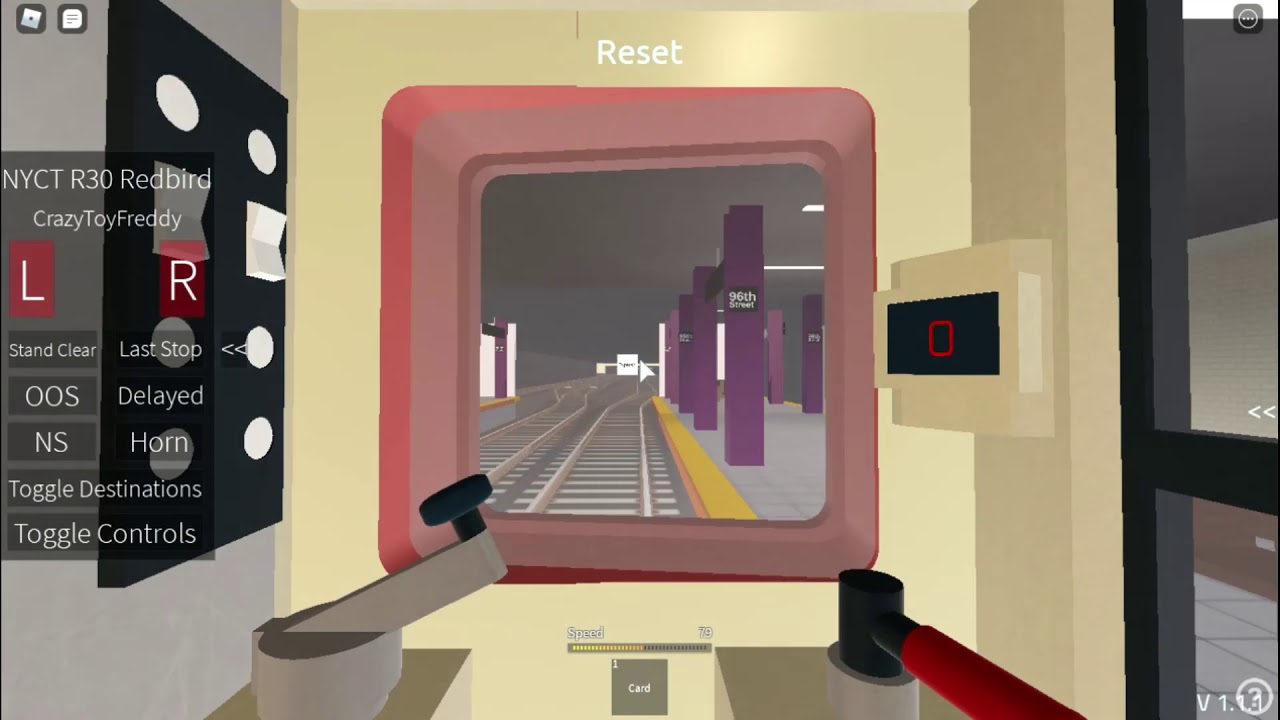 Roblox (Operator's life) Driving a R30 Redbird Q train to 42 Street ...