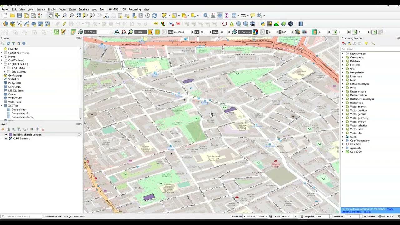 QGIS - Importing OpenStreetMap (OSM) Vectors - YouTube