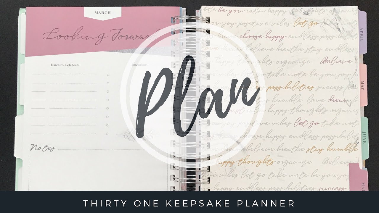 📖 Thirty One Keepsake Planner in Marble | Flip Through with Me | Plan ...