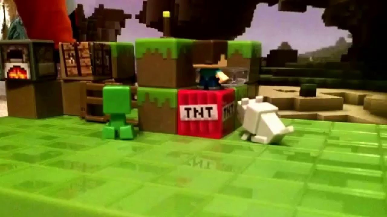 Boom part 1- a Minecraft mini figure stop motion movie - YouTube