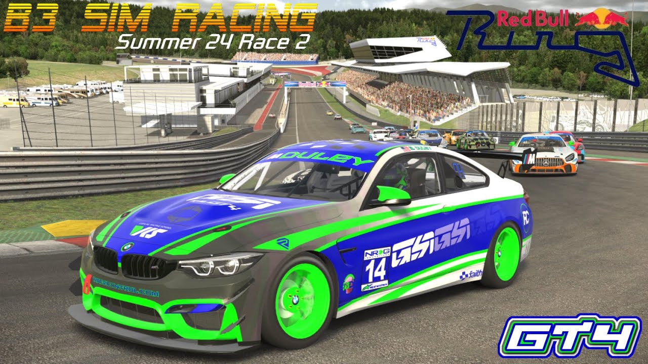 B3 Sim Racing GT4 Summer 24 Race 2 at Red Bull Ring - YouTube