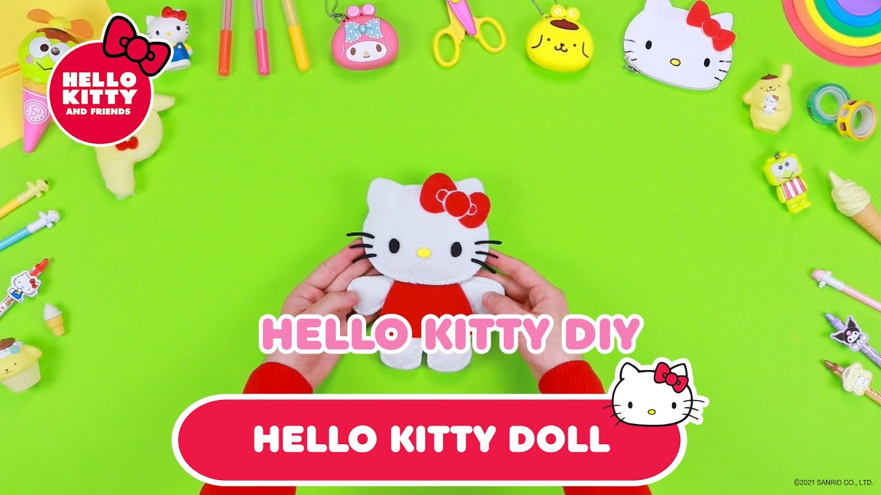 Make Hello Kitty felt doll! | Hello Kitty DIY - YouTube