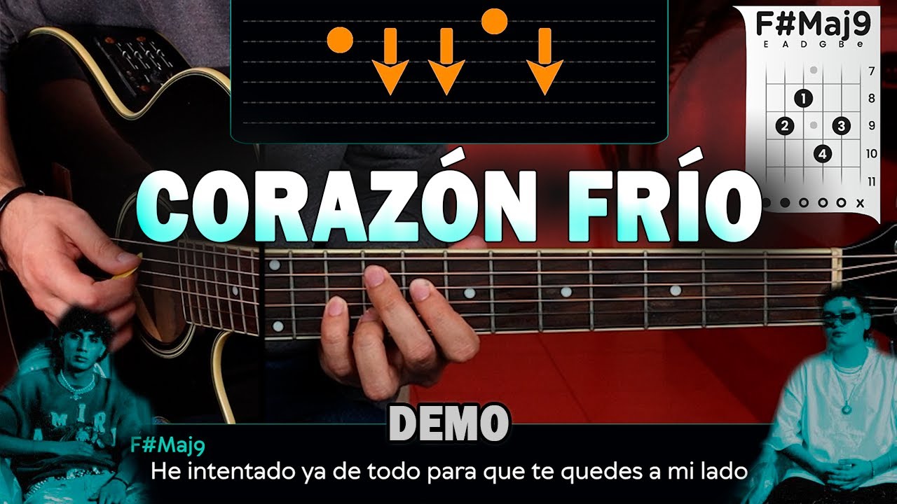 Corazón Frío - Jasiel Nuñez y Dannylux En GUITARRA Demo Tutorial - YouTube