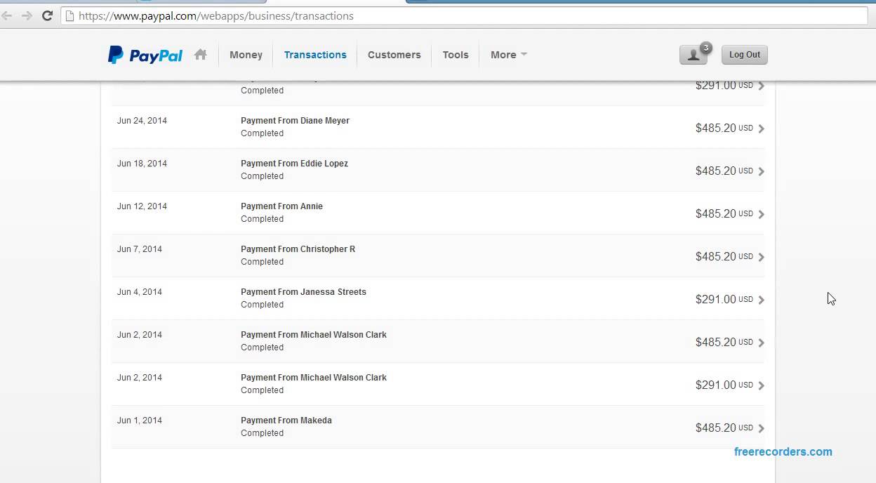 Paypal Record From june 1 to june 28 - YouTube