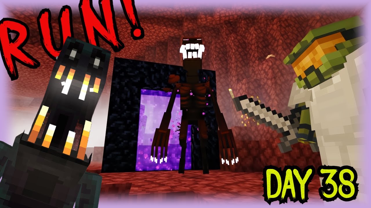 Cave Dwellers Are Hunting Us! Surviving Minecraft Day 38 Escaping The ...