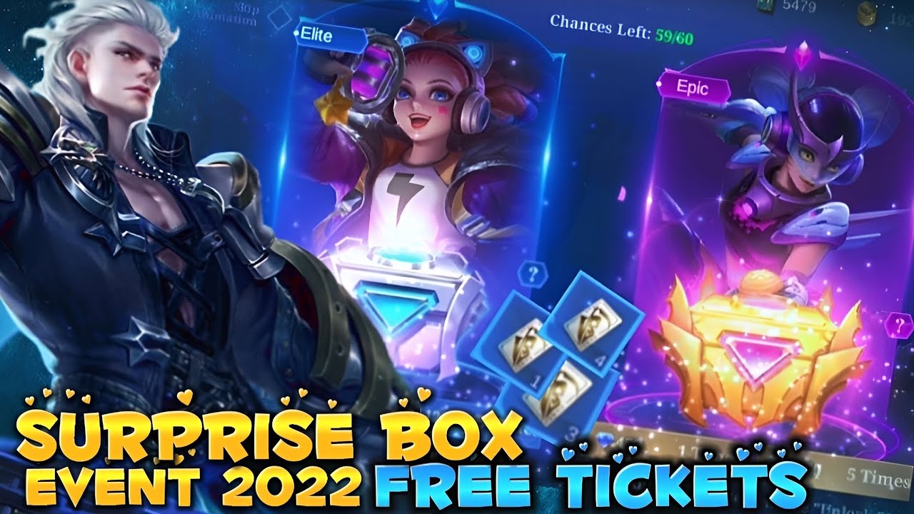 MOBILE LEGENDS SURPRISE BOX EVENT 2022 | FREE TICKETS - YouTube