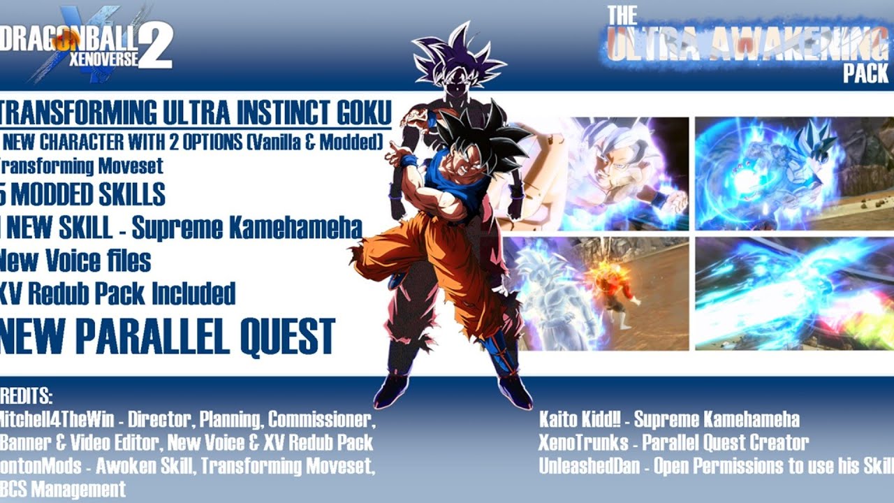 Goku Ultra Instinct (The Ultra Awakening Pack) | Dragon Ball Xenoverse ...