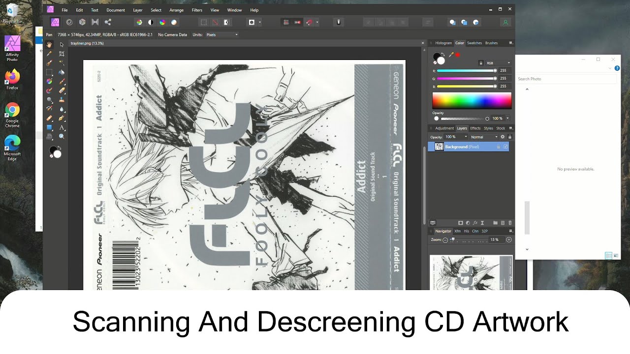 Scanning And Descreening CD Artwork - YouTube
