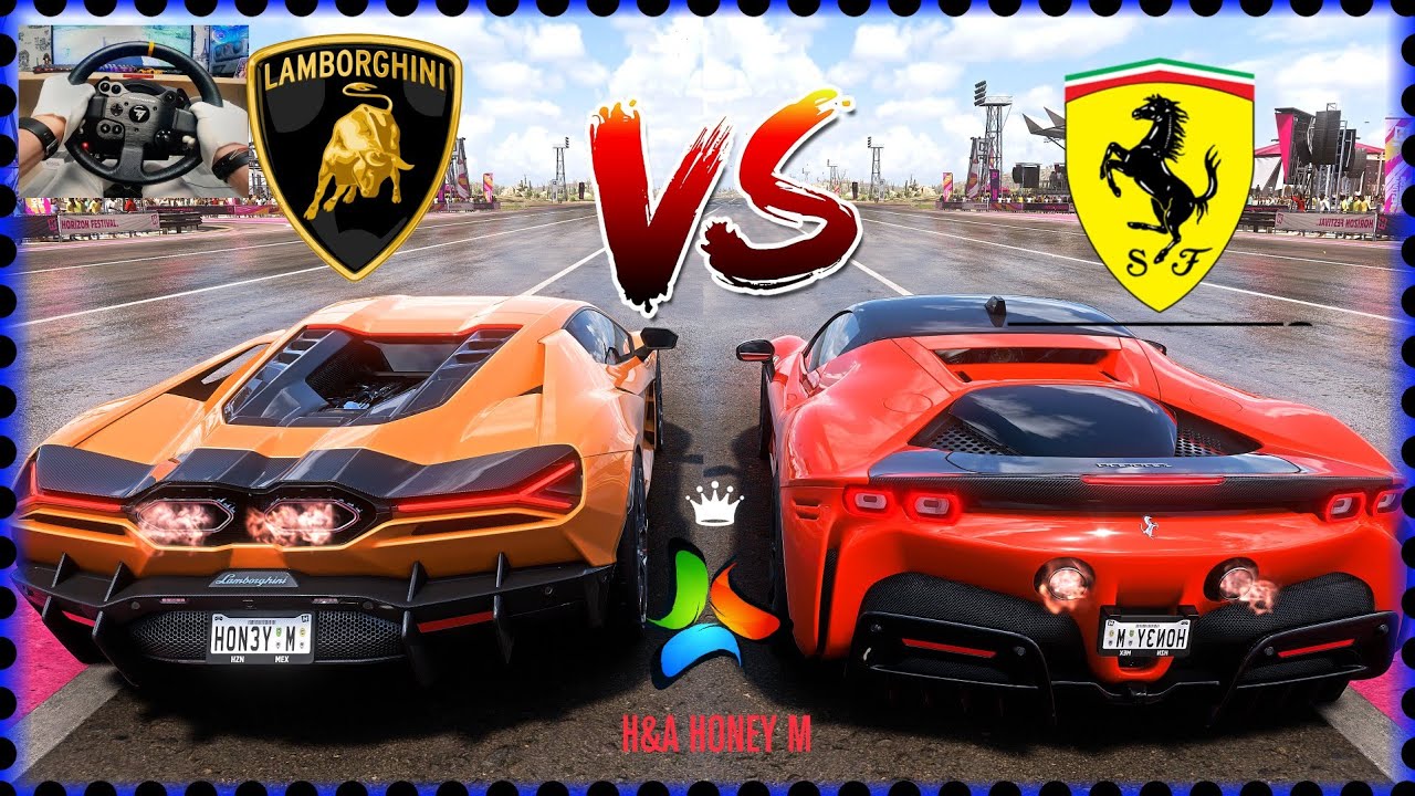 Top Speed Battle: Lamborghini Revuelto vs Ferrari SF90 Stradale | Forza ...