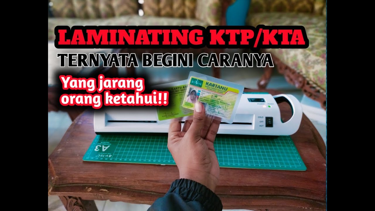 CARA LAMINATING KTA/KTP - YouTube