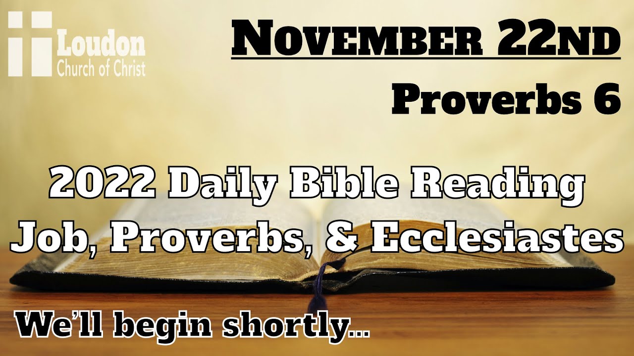 2022 Daily Bible Reading - November 22 - YouTube