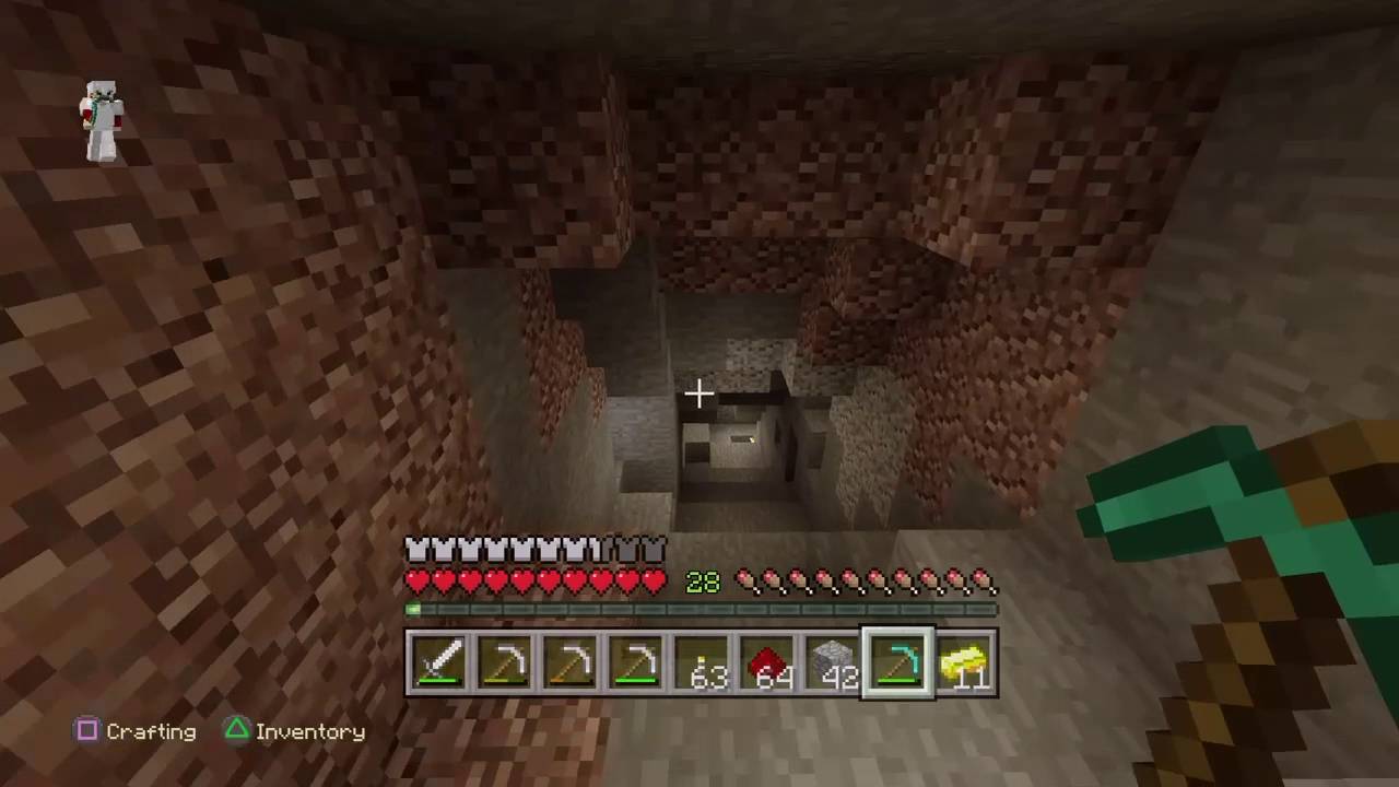 MINECRAFT PS4 lost in caves [8] - YouTube