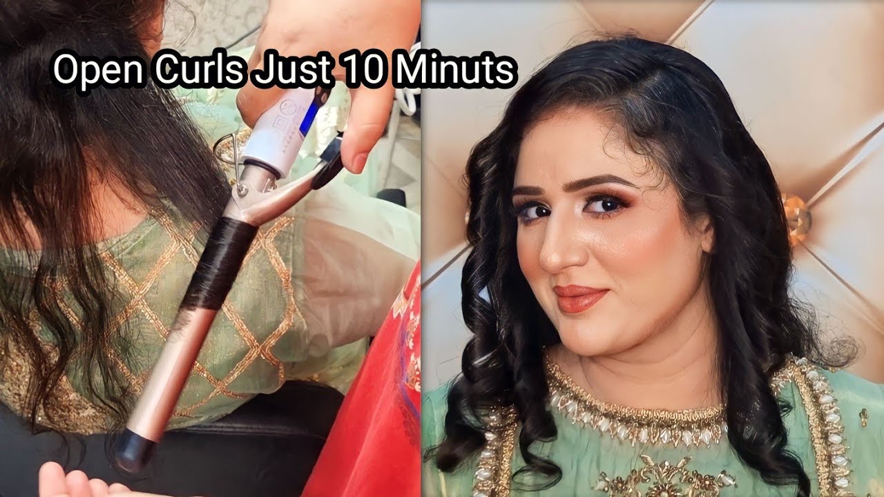 How To Do Quick Open Curls On Rough Hair In Just 10 Minutes - YouTube